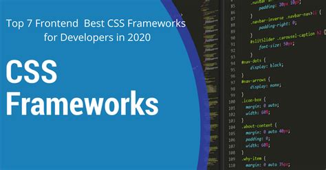 top 7 frontend best css frameworks for developers in 2020 by invints