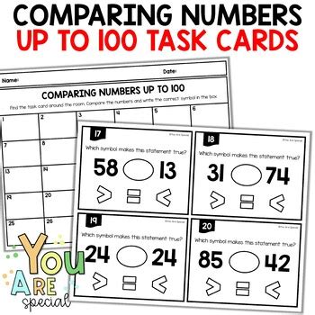 Comparing Numbers Up To 100 Write The Room Back To Babe By You Are Special