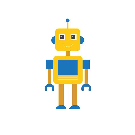 Cute Robot Vector Illustration Mascot 13335748 Vector Art At Vecteezy