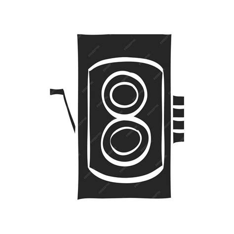 Premium Vector Hand Drawn Icon Tlr Camera