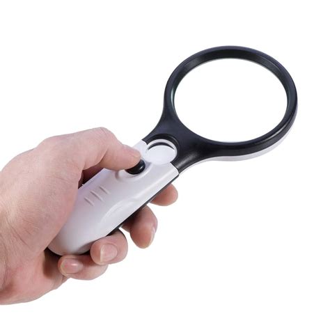 Led Lighted Handheld Magnifying Glass Led Magnifying Glass 45x 3x