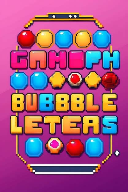 Fun And Playful Bubble Letters For Creative Projects Premium Ai