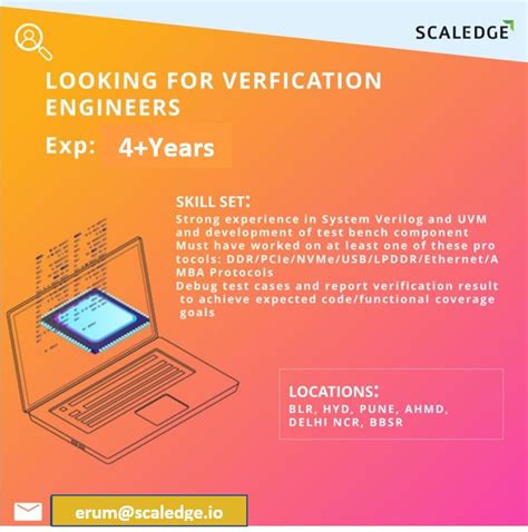 Erum Firdoush On Linkedin Hiring Designverification Immediatejoiners Immediatehiring