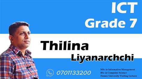 Ict Grade7 2024 Class 04 Youtube