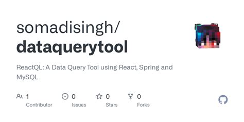 Github Somadisinghdataquerytool Reactql A Data Query Tool Using React Spring And Mysql