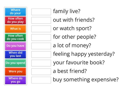 Match Questions Match Up