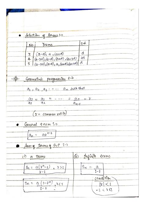 SOLUTION Sequence And Series Iit Jee Notes Studypool
