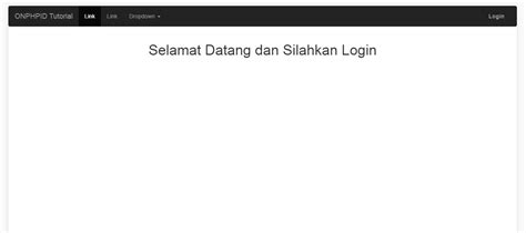 Membuat Form Login Dengan Bootstrap Modal Onphpid