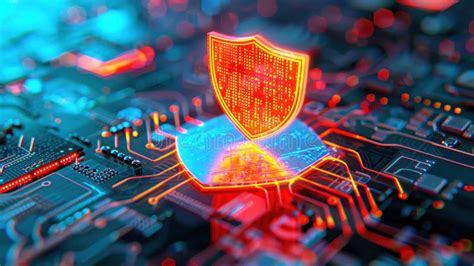 Protect Your Data With A Digital Glowing Shield That Ensures Personal Information Privacy And