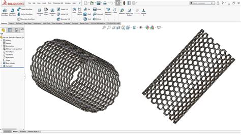 Solidworks Tutorial Hexagonal Honey Comb Pattern In Solidworks Solidworks Tutorial Hexagonal Honey Comb Pattern In Solidworks