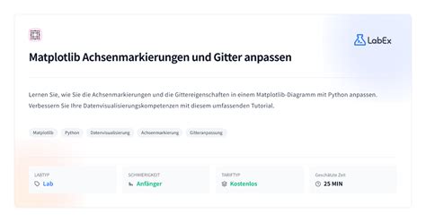 Matplotlib Achsenmarkierungen Und Gitteranpassung Python