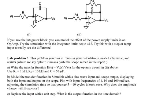 solved in matlab please i ii if you use the integrator block