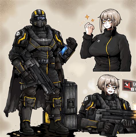 Octosoup Helldiver Helldivers Helldivers Series Highres 1girl