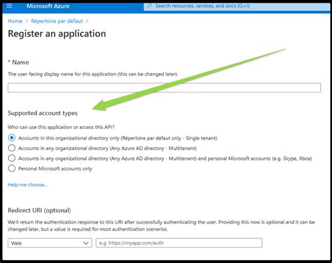 Azure Importance Of Supported Account Type When Registering An App