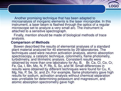 Ppt Trace Elements Analysis Powerpoint Presentation Free Download