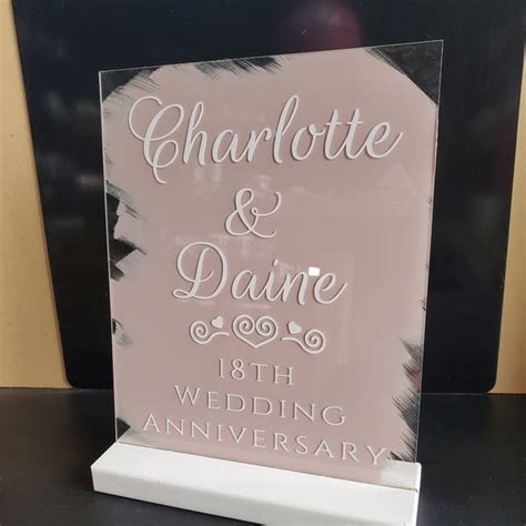 Plexiglass Wedding Sign Etsy