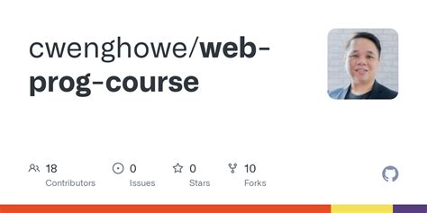 Github Cwenghoweweb Prog Course