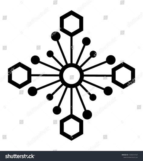 Atomic Structure Line Icon Vector Stock Vector Royalty Free