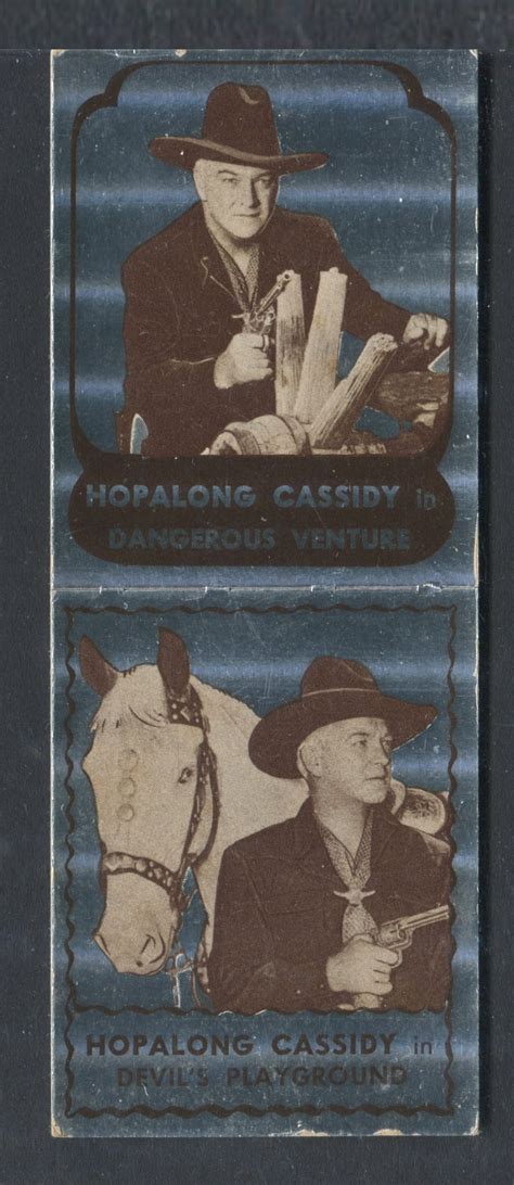Lot Detail 1950 Topps Hopalong Cassidy Silver Foil Uncut Panel