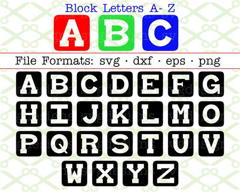 Block Letter Fonts