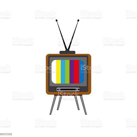 Retro Tv Vector Stock Illustration Download Image Now Retro Style