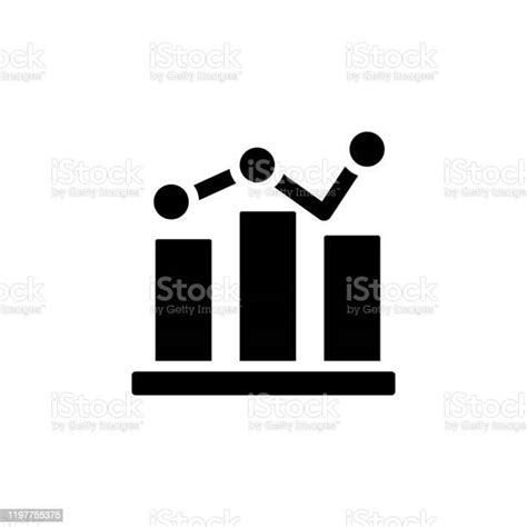 차트 그래프 다이어그램 선 막대 아이콘입니다 Ui 및 Ux 웹 사이트 또는 모바일 응용 프로그램에 대한 간단한 비즈니스 성능