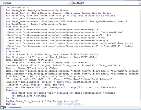 Send Email From Excel Vba Without Outlook 4 Suitable Examples