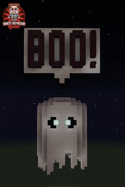 A Ghost Built In Minecraft In 2025 Minecraft Halloween Ideas
