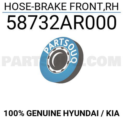 HOSE-BRAKE FRONT,RH 58732AR000 | Hyundai / KIA Parts | PartSouq