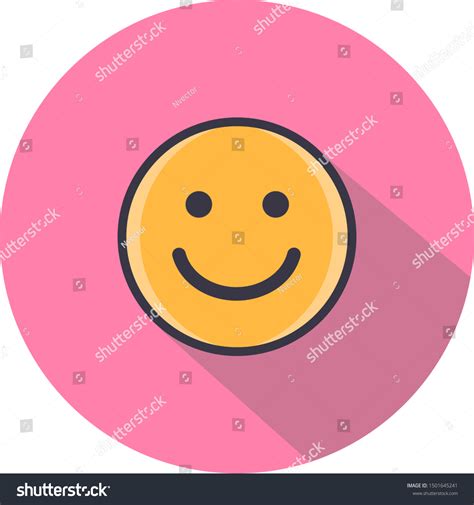Happy Face Emoji Icon Vector Graphics Stock Vector Royalty Free 1501645241