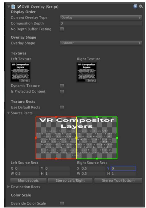 Ovroverlay Underlay Drifts With Head Movement Unity Engine Unity