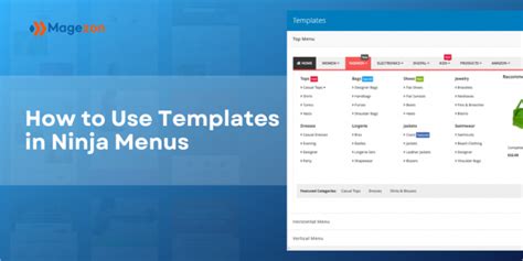 How To Use Menu Templates In Ninja Menus Magezon Blog