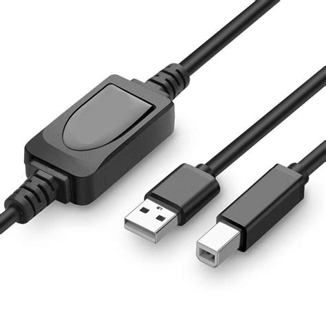 Cablu Pentru Imprimanta Activ USB A USB B M Negru EMAG Ro