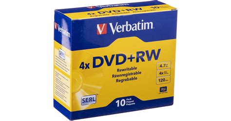 Verbatim DVD+RW 4x Disc (10) 94839 B&H Photo Video