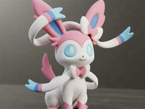 Mini Sylveon Cute Cuddly And Combat Ready By Varun Makerworld Download Free 3d Models