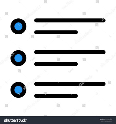 Bulleted List Checklist Stock Vector Royalty Free Shutterstock