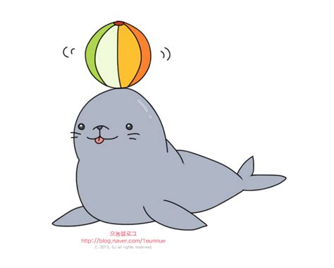 손그림 일러스트 ＃ 물개 캐릭터 그리기 네이버 블로그