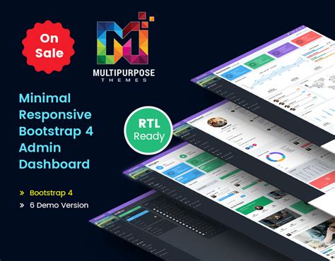 Minimal Dark Responsive Bootstrap 4 Admin Dashboard And Webapp Templates