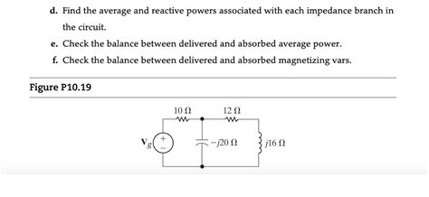 Solved 10 19 The Voltage V In The Frequency Domain Circuit