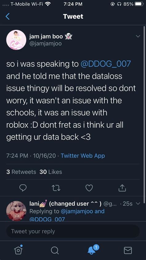 The Dataloss Issue Is Being Fixed It Wasnt Rh It Was Roblox R