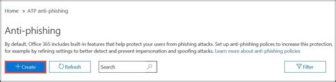 Office 365 Anti Phishing Policy How To Enable Anti Phishing Settings