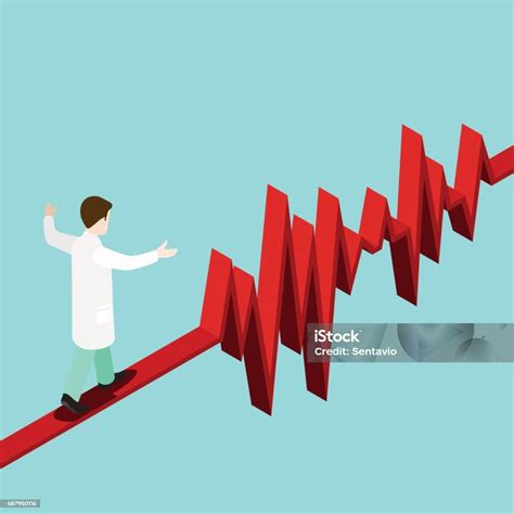 3 차원 Isometric 펄스 심장 박동 균형 개념 웹 인포 그래픽 벡터 그림을 평면 닥터 레드 맥 선 분산에 도보입니다 크리에이 티브 사람들이 컬렉션입니다 건강관리와