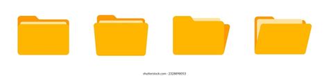 File Folder Vector Icons File Folders Stock Vector Royalty Free 2411496869 Shutterstock