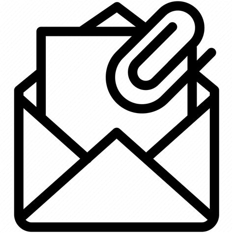 Email Attachment Attach Files Paperclip Communication Document