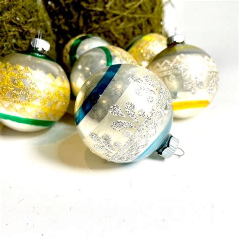 Mercury Glass Christmas Ornaments Etsy