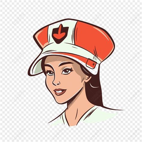 간호사 모자 벡터클립 아트만화상표 Png 일러스트 무료 다운로드 Lovepik