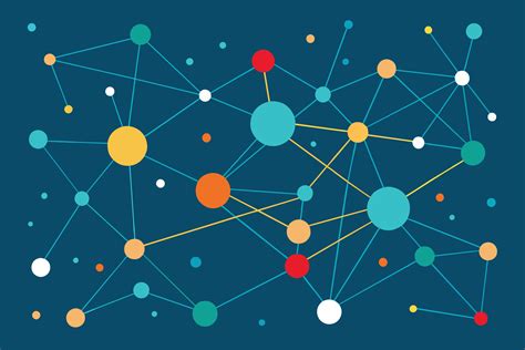 Abstract Background With Connecting Dots And Lines Technology Graphic Design And Network