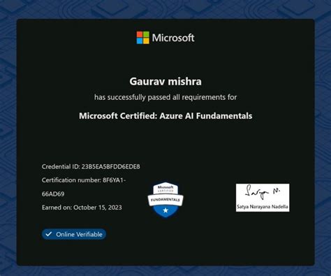 Gaurav Mishra On Linkedin Ai900 Azure Microsoft Cloud