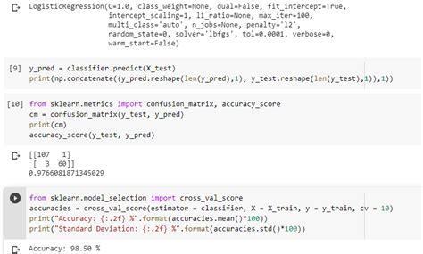 output of logistic regression classifier download scientific diagram