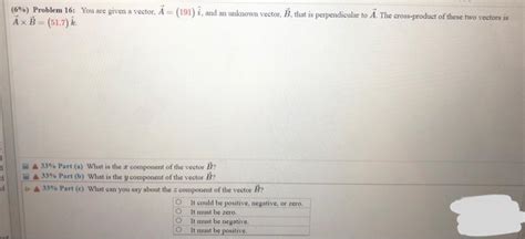 Solved Problem You Are Given A Vector A I Chegg Com
